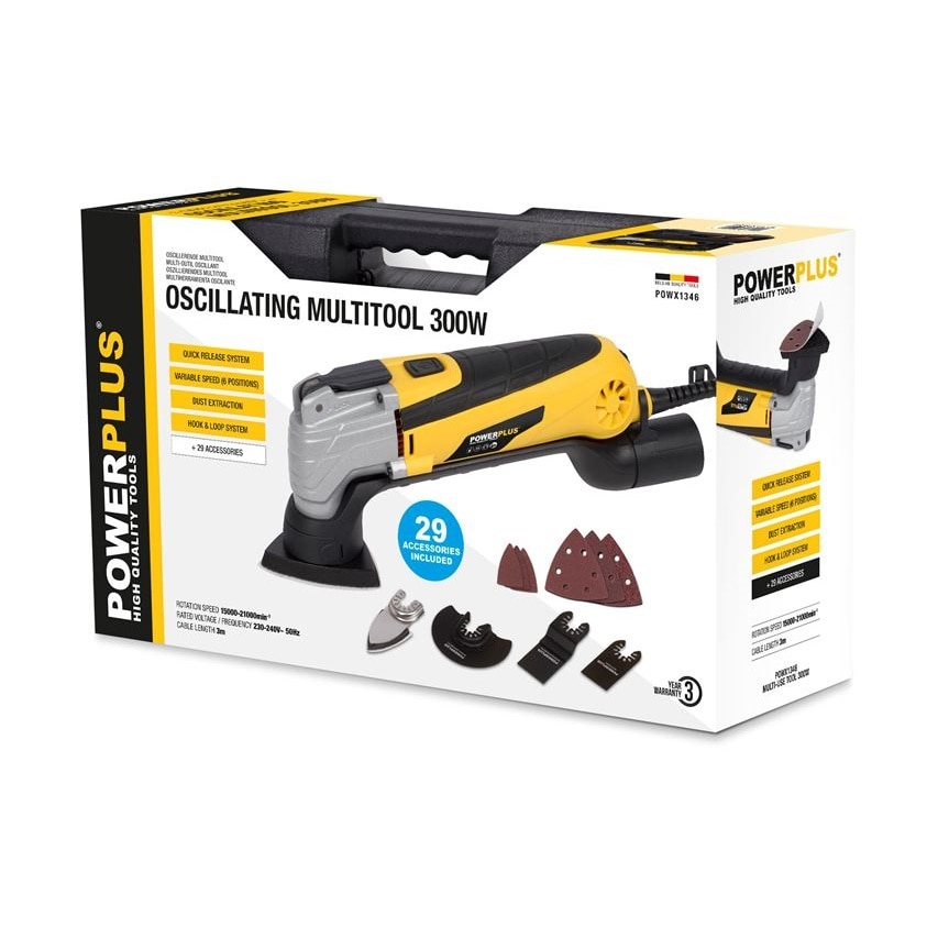 Unealta multifunctionala Powerplus POWX1346, 300W, 21000RPM, 30 ...