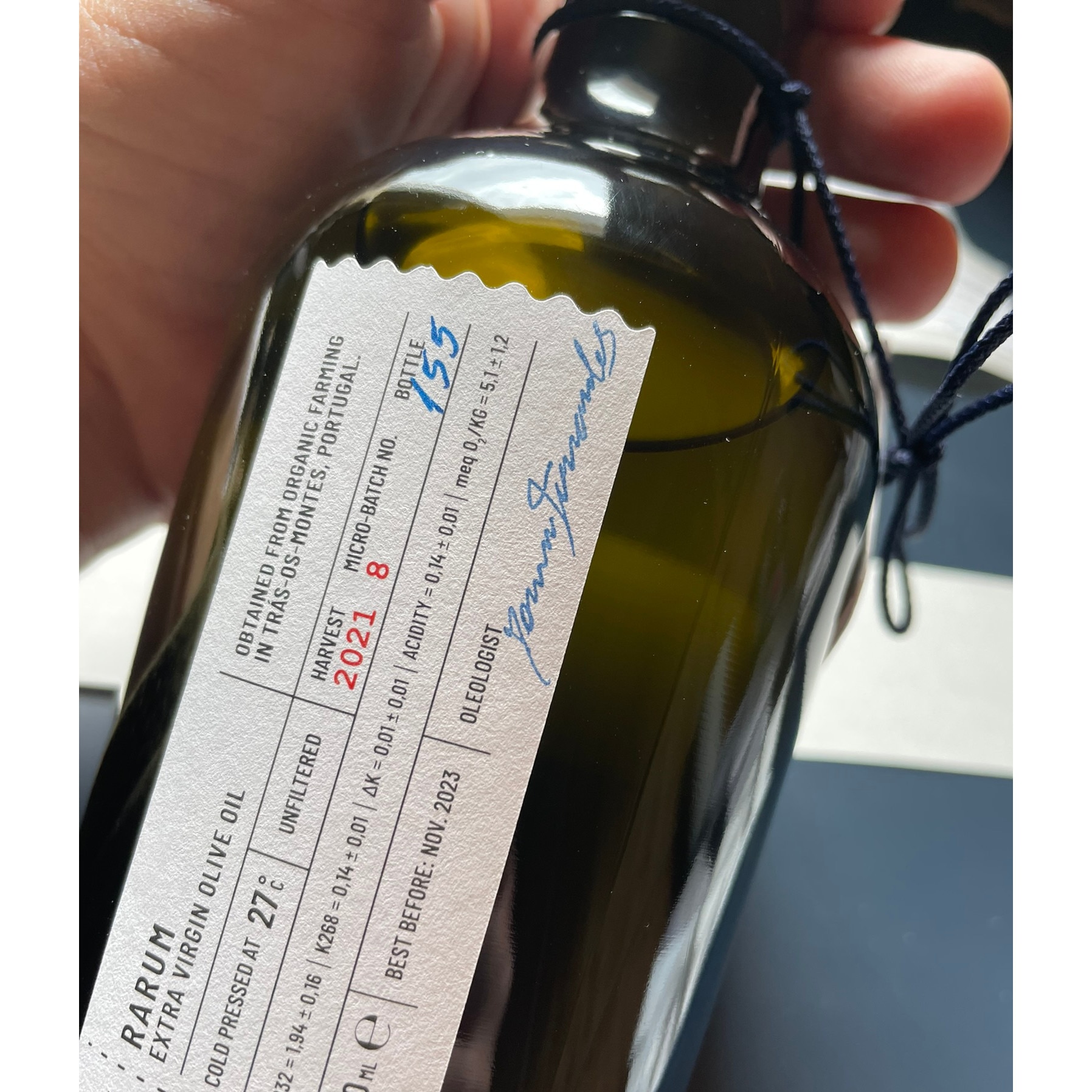 Ulei de Masline Organic, Extra Virgin, 500 ml, RARUM® micro-lot 8/2021 ...