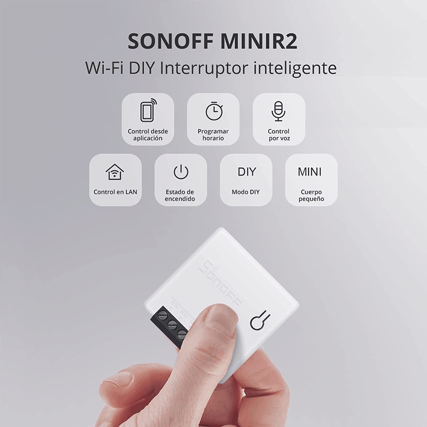 Intrerupator MINI Smart WiFi Sonoff, control cu ajutorul aplicatiei ...