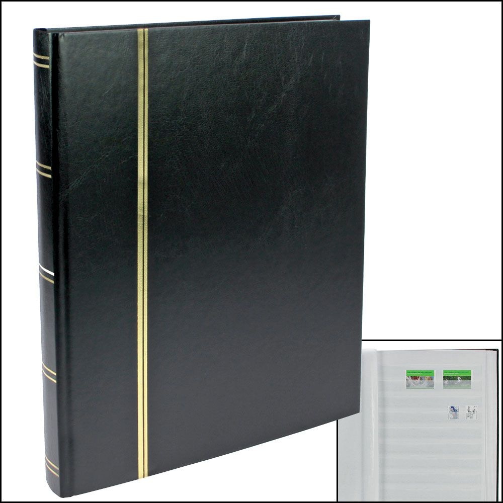 Clasor pentru timbre, Safe Albums, cu 24 File/48 Pagini Albe, Coperta ...