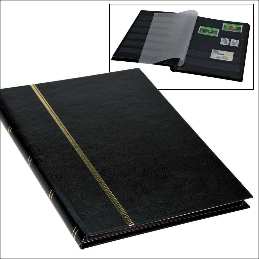 Clasor pentru timbre, Safe Albums, cu 8 file/16 Pagini Negre ...