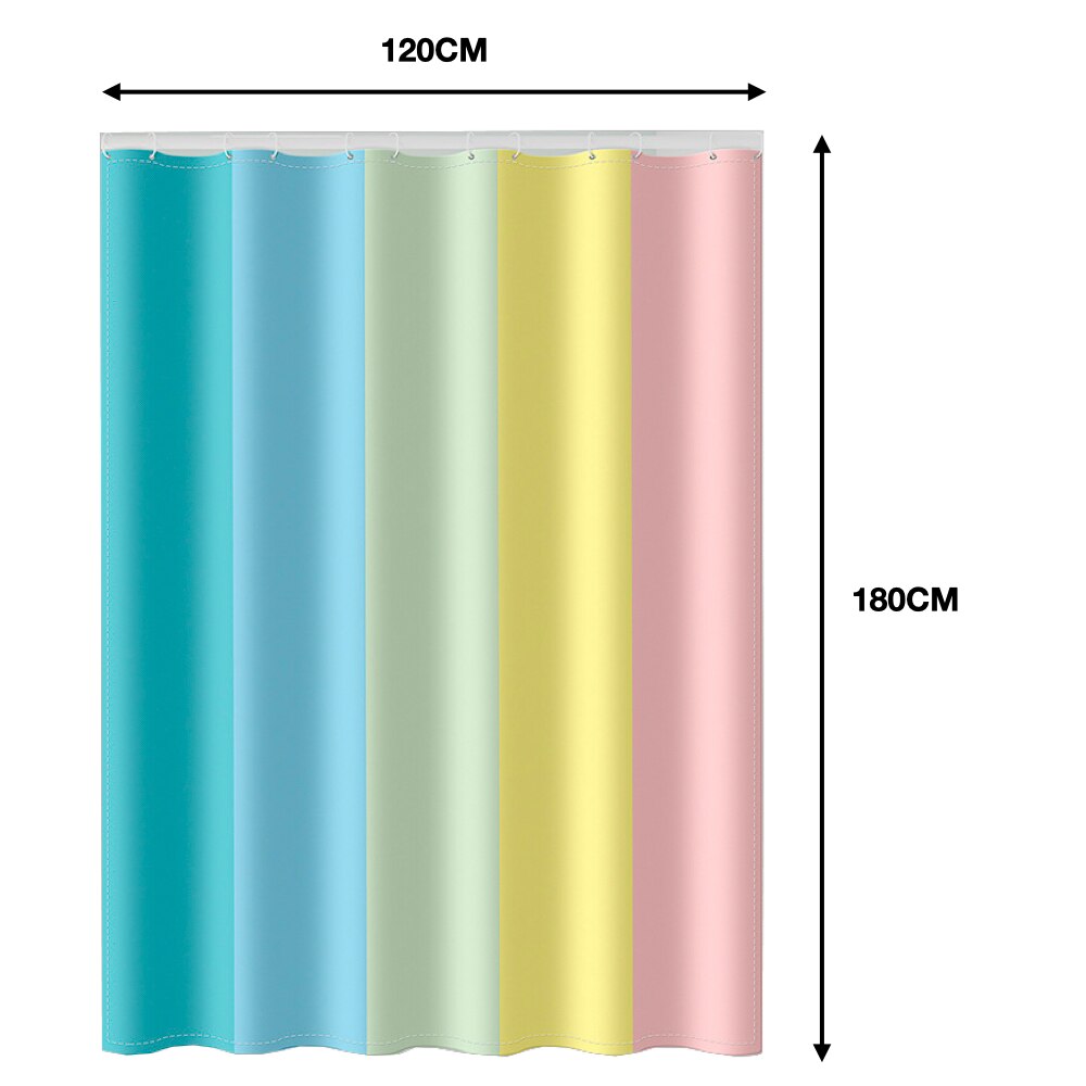Perdea de dus anti-mucegai, SOOYE® model curcubeu colorat, 120x180 cm ...
