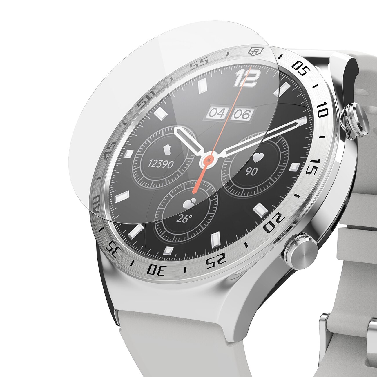 Set cu 4 folii de protectie compatibile cu Xiaomi Watch S1, sticla ...