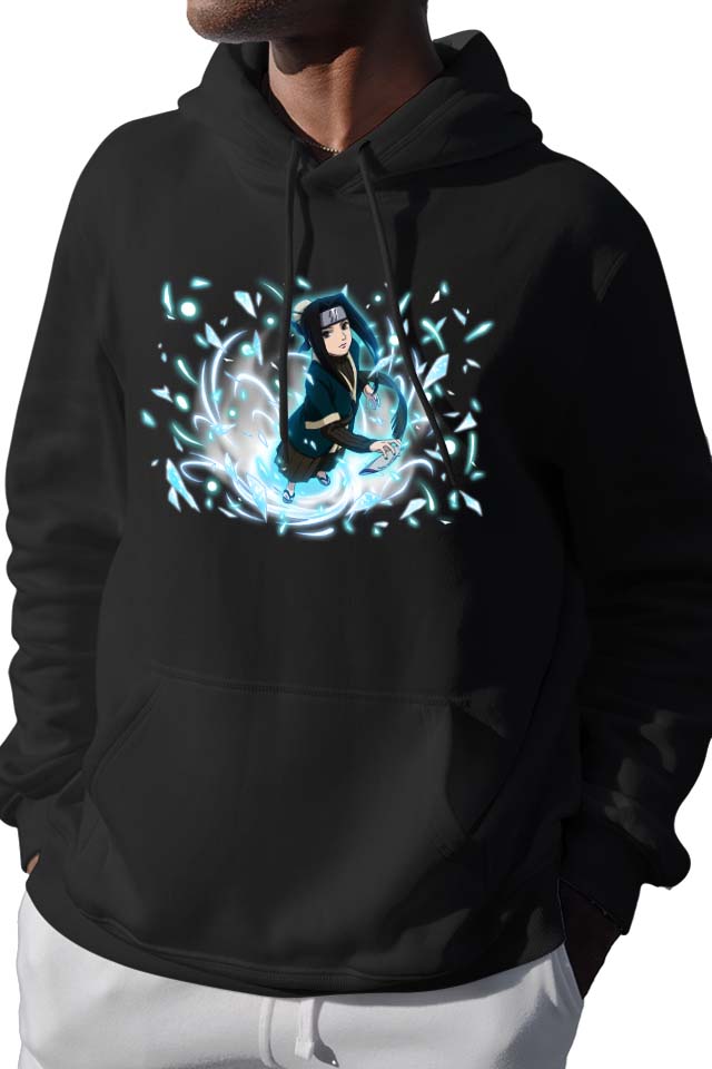Hanorac barbati Naruto Hidden Mist Ninjas Haku A Frozen Heart, negru ...