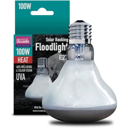 Bec pentru incalzire, Arcadia Basking Solar Flood, 100w - eMAG.ro