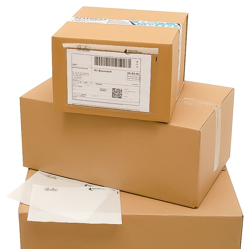 Set 1000 bucati, Plic Portdocument, Transparent, Autoadeziv, Cod C5 ...