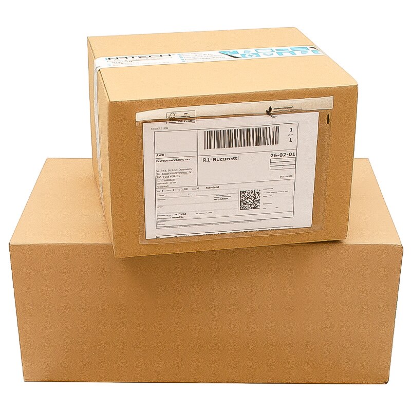 Set 1000 bucati, Plic Portdocument, Transparent, Autoadeziv, Cod C5 ...