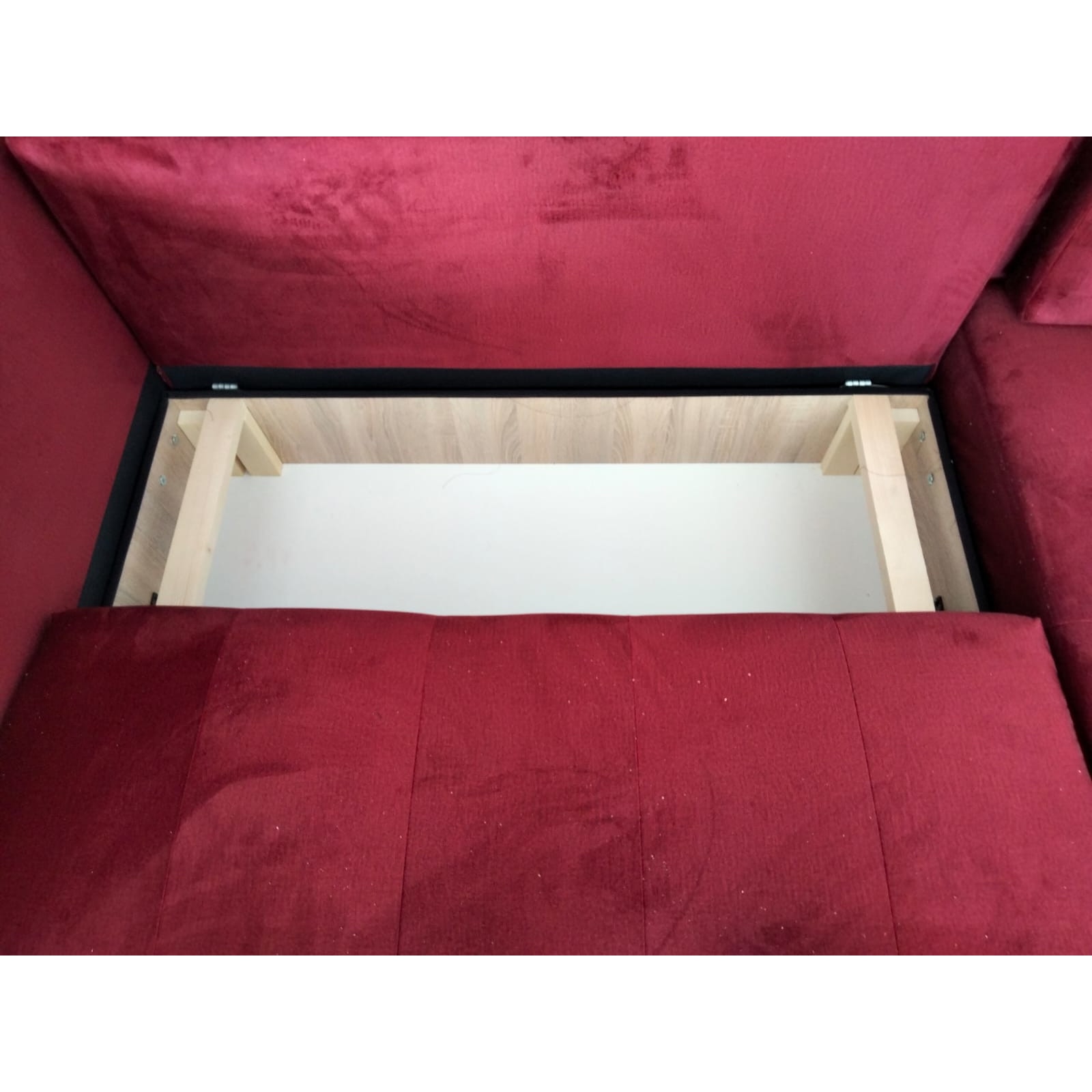 Coltar Lando, culoarea rosie-bordo, dimensiuni 250cm X 180cm X 150cm ...