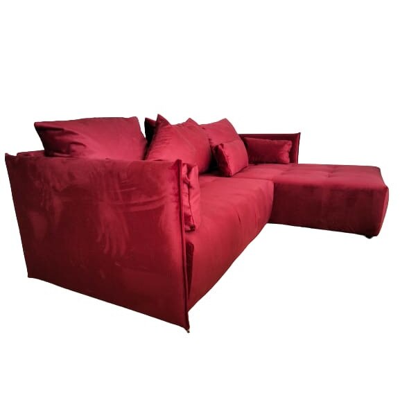 Coltar Lando, culoarea rosie-bordo, dimensiuni 250cm X 180cm X 150cm ...