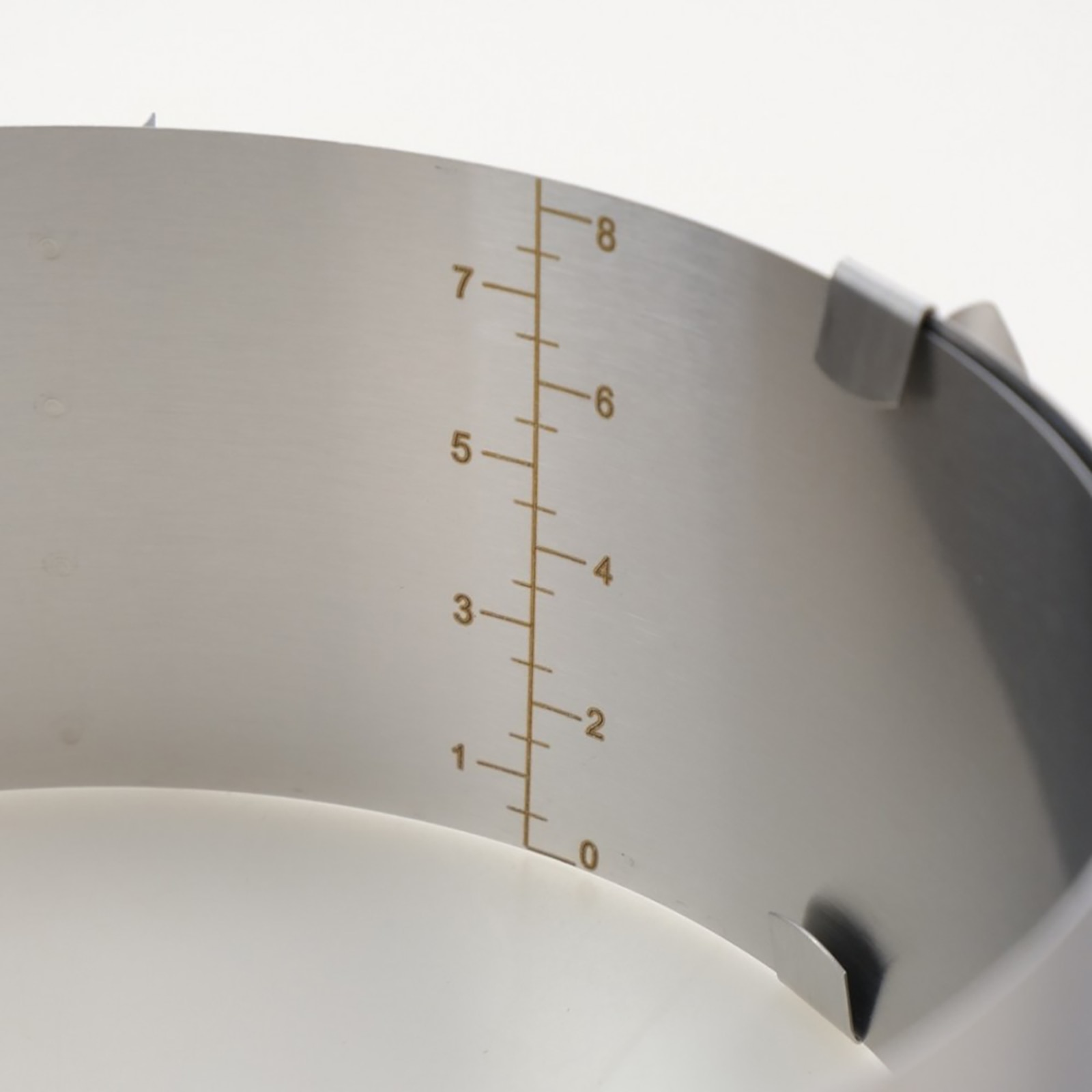 Inel ajustabil pentru Tort, 6 spatii pentru feliere, Inox, 16x8 cm ...