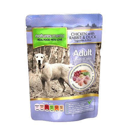Hrana pentru Caini Natures Menu Dog, Pui & Iepure & Rata, 300 g - eMAG.ro