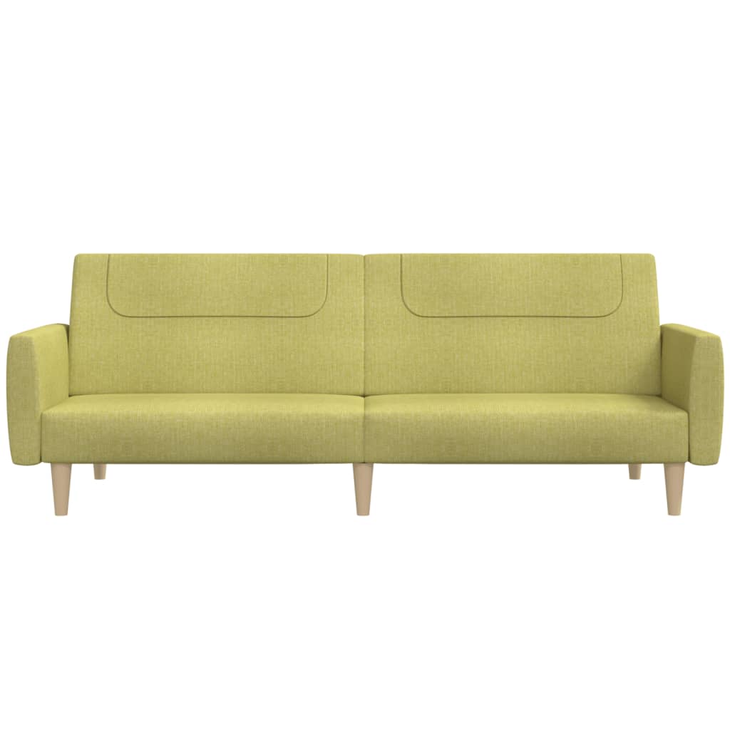 Canapea extensibila design convertibil cu 2 locuri, verde, material ...