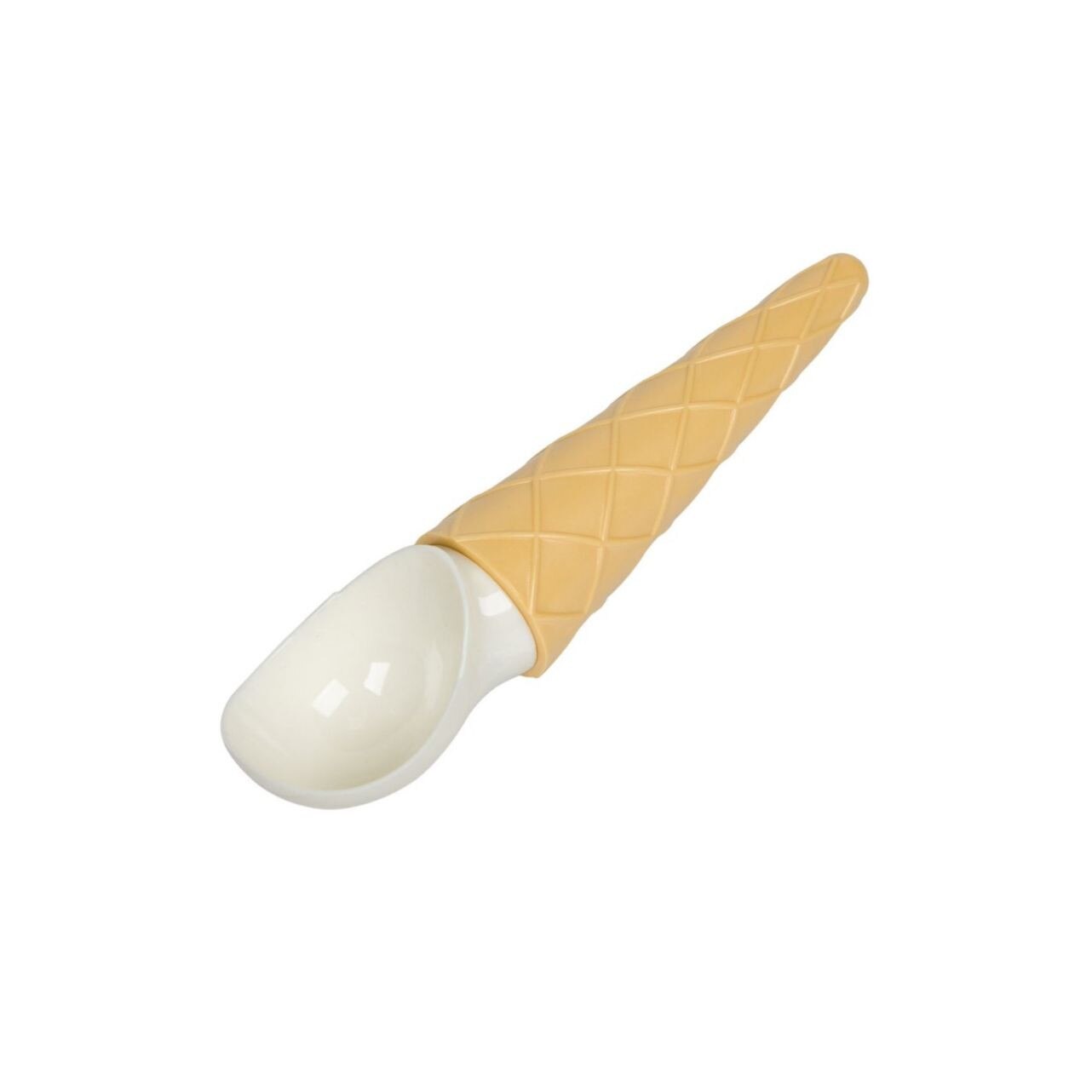 Cupa alba pentru inghetata in forma de cornet, Maison du Paradis, 19 cm ...