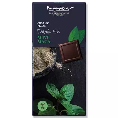 Ciocolata cu menta si maca Bio fara gluten, 70g - eMAG.ro