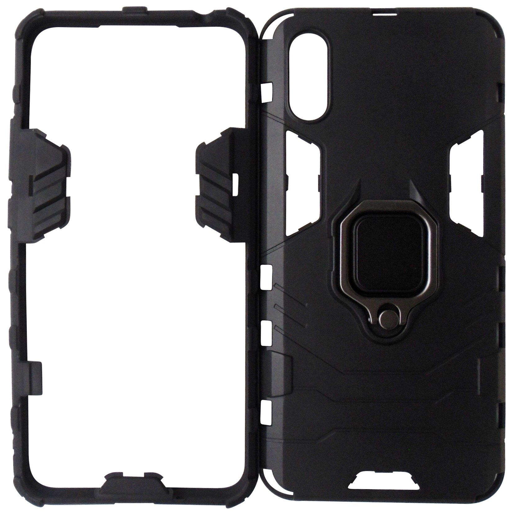 Armor Ring гръб (с халка) черен за Xiaomi Redmi 9A, 9AT - eMAG.bg