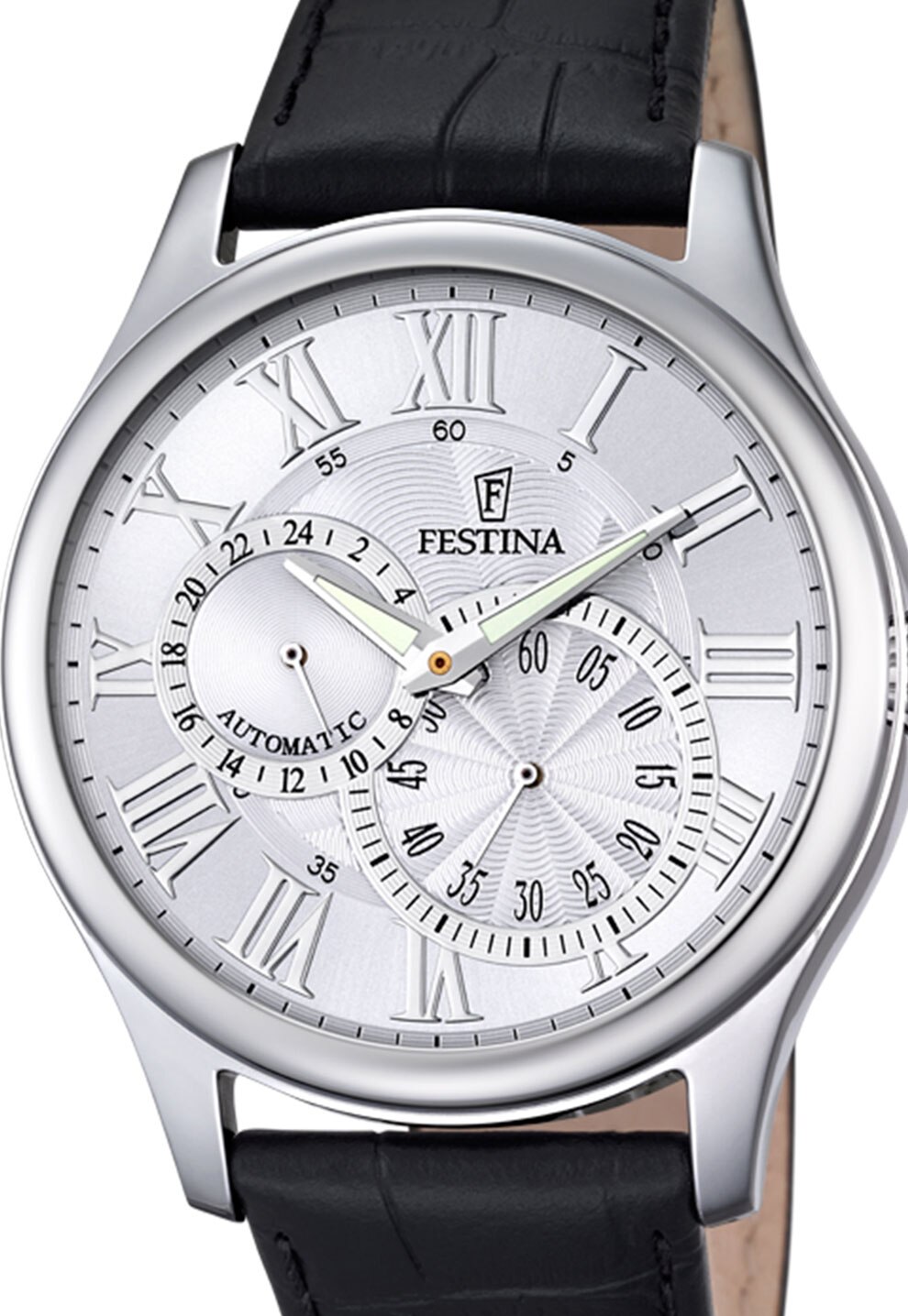 Festina Ceas automatic negru cu model crocodil - eMAG.ro