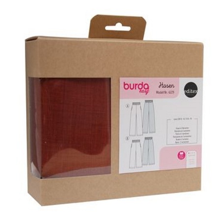 Pachet Burda Style contine tipar pantaloni in 2 variante si tesatura ...