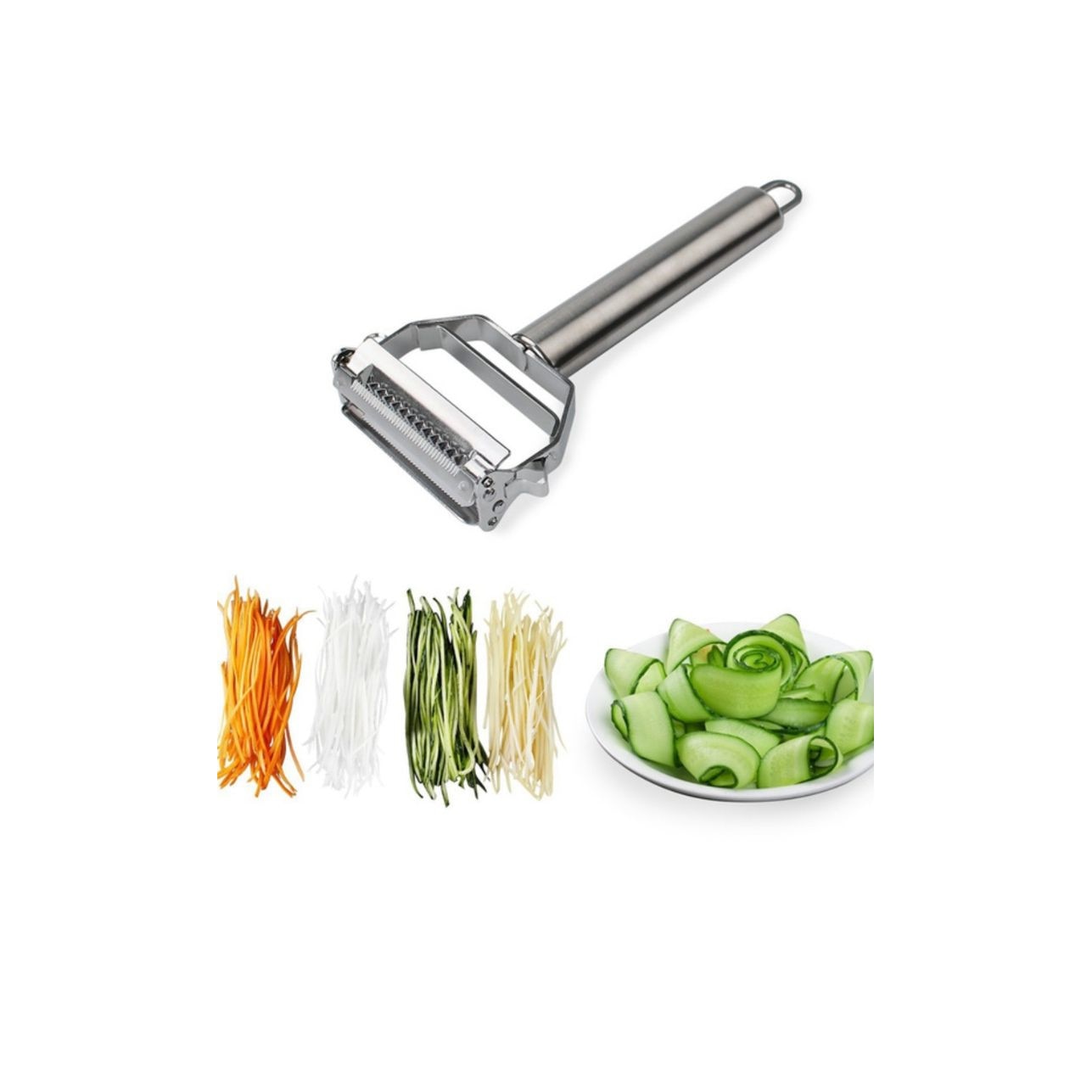 Curatator de fructe si legume, argintiu/albastru - eMAG.ro