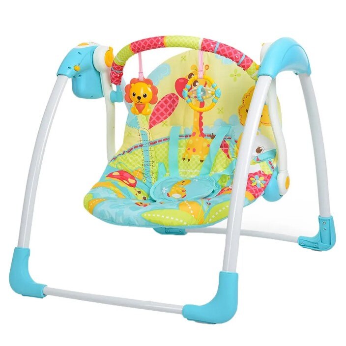 Balansoar pentru bebe, leagan electric, muzical, cu bara de activitati ...