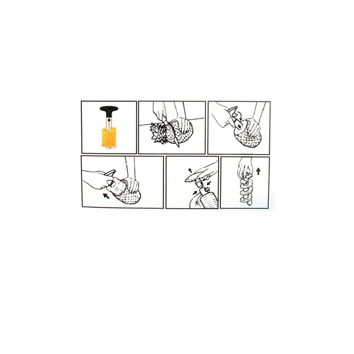 Cutit pentru decojit/feliat ananas, din inox, 24x8,5 cm - eMAG.ro