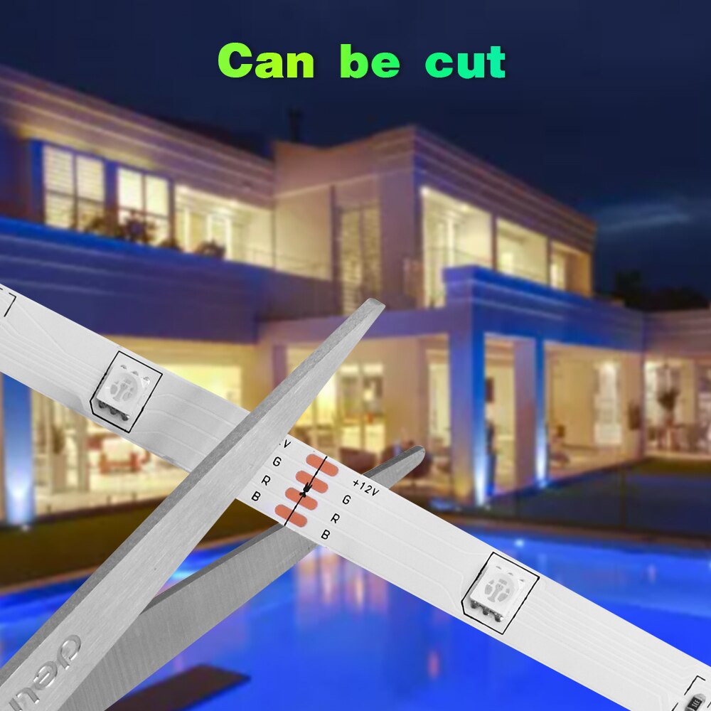 Set 2 benzi LED, JRing, RGB, Control telecomanda/APP, 10m, Multicolor ...