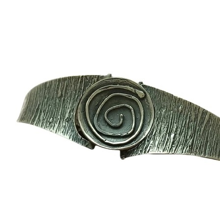 Bratara de argint pentru femei "Spirala timpului" 19 cm - eMAG.ro