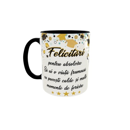 Cana gift shop personalizata cu mesaj, Felicitari pentru absolvire ...