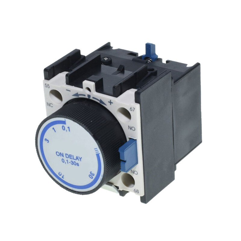 Releu auxiliar - Timer contactor, Dalbi, 0.1-30 sec, LA2 DT2, 10A, 1NO ...