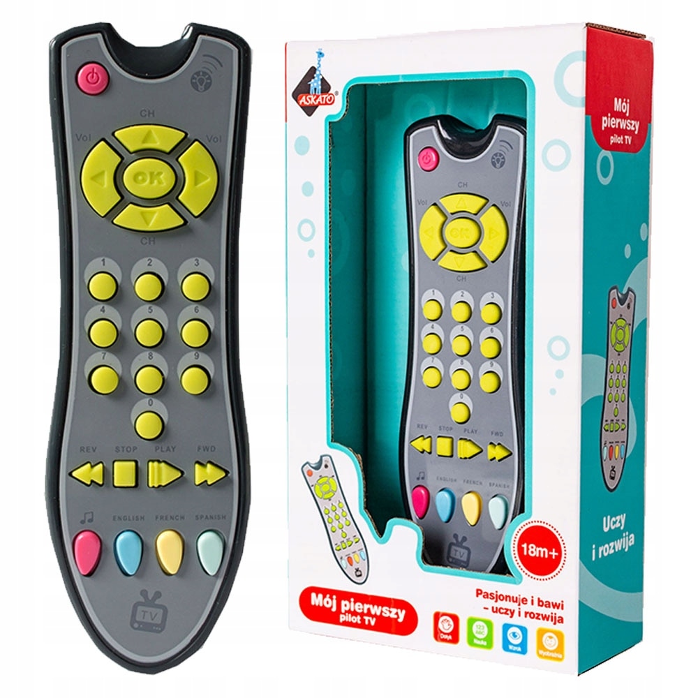 Telecomanda cu baterii pentru copii, Askato, Invatarea numerelor in 3 ...