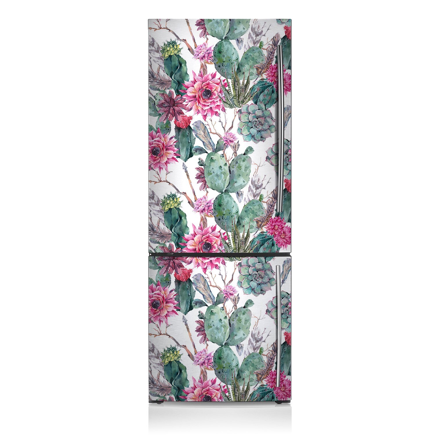 Magnet frigider decorativ, suculent, Roz, 60 cm x 180 cm - eMAG.ro