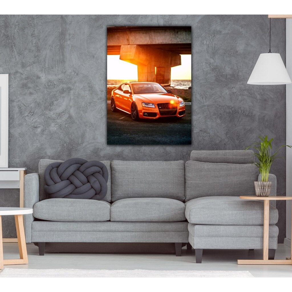 Tablou Canvas Premium, Audi, Masini, Rama Lemn Masiv, 40 x 60 cm - eMAG.ro