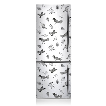 Magnet de frigider, Pasari desenate, Alb, 60 cm x 180 cm - eMAG.ro