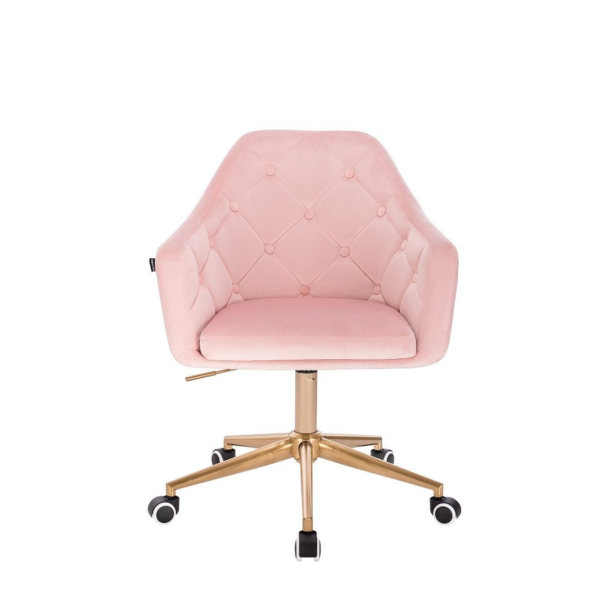 Scaun de birou, Votana, HR831K, Catifea, Roz Pudra, 40x68x90 cm - eMAG.ro