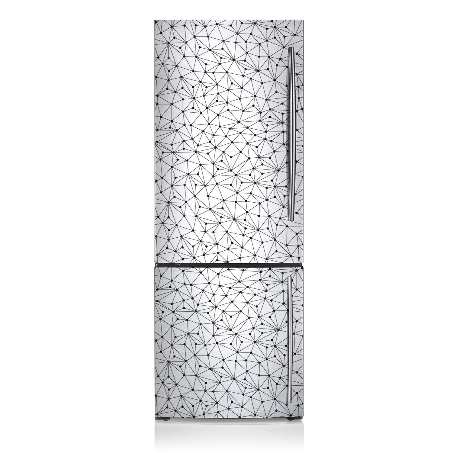Magnet pentru frigider, linii si puncte, Alb, 60 cm x 205 cm - eMAG.ro