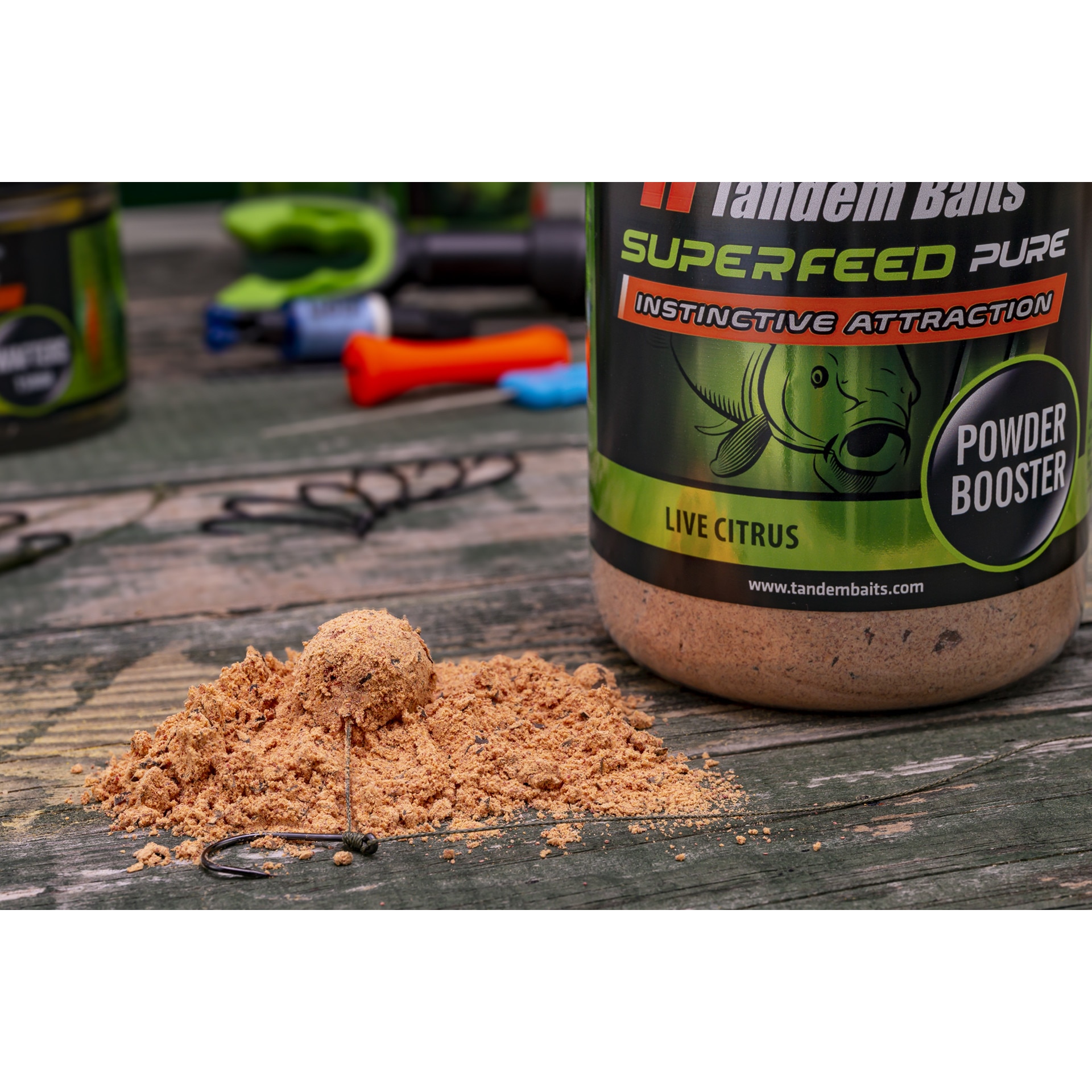 2 x Atractant SuperFeed Pure Powder Booster, Tandem Baits, 250 g, Live ...