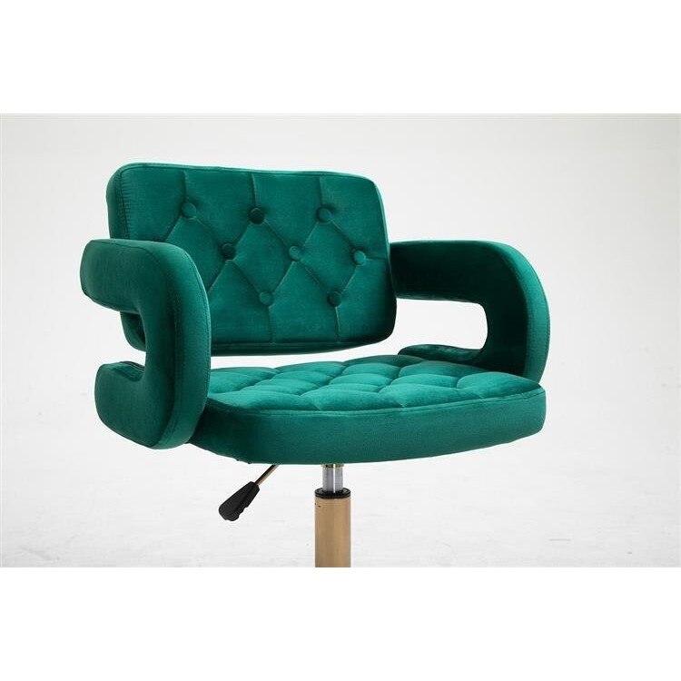 Scaun de birou, Votana, HR8403K, Catifea, Verde smarald, 40x50x75 cm ...