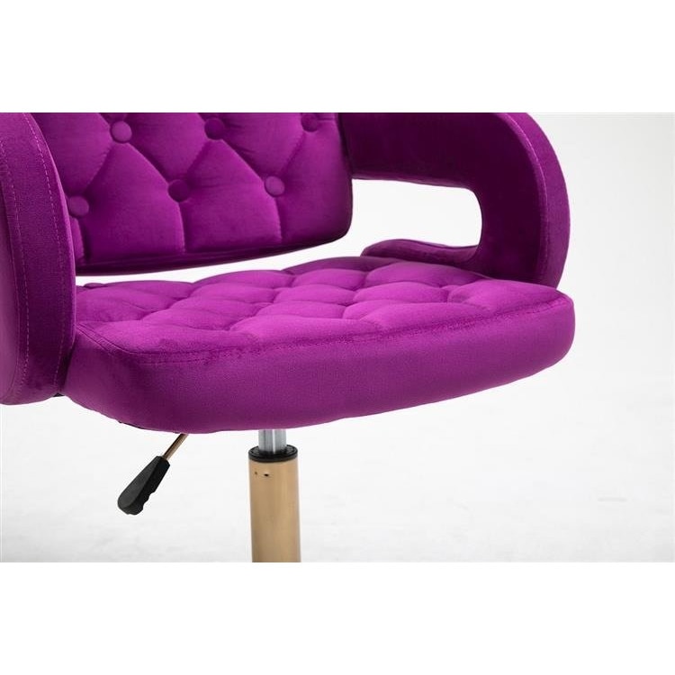 Scaun de birou, Votana, HR8403N, Catifea, Roz fucsia, 40x50x75 cm - eMAG.ro