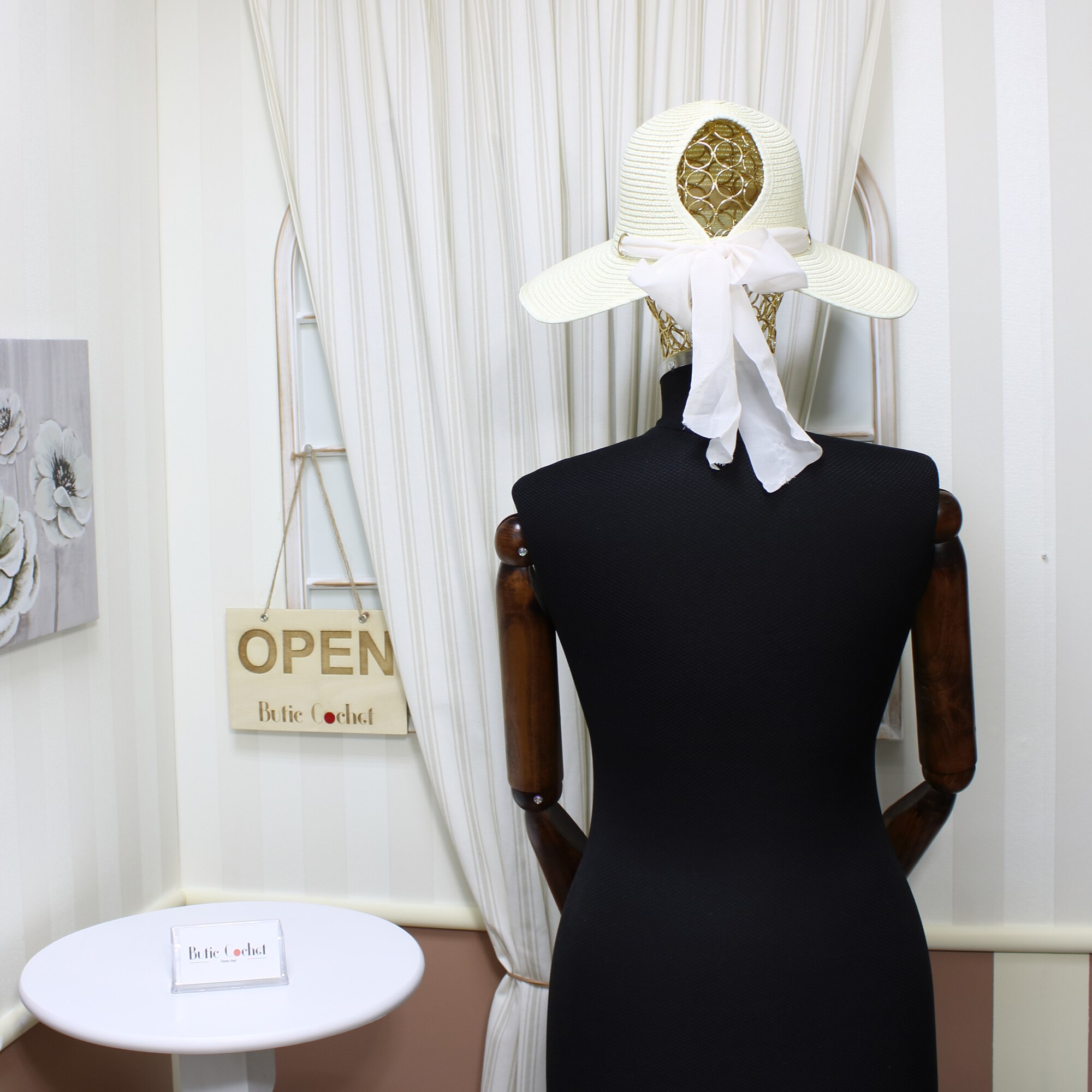 Слънчева шапка, дамска, Anoul, изработена от хартиена слама ...