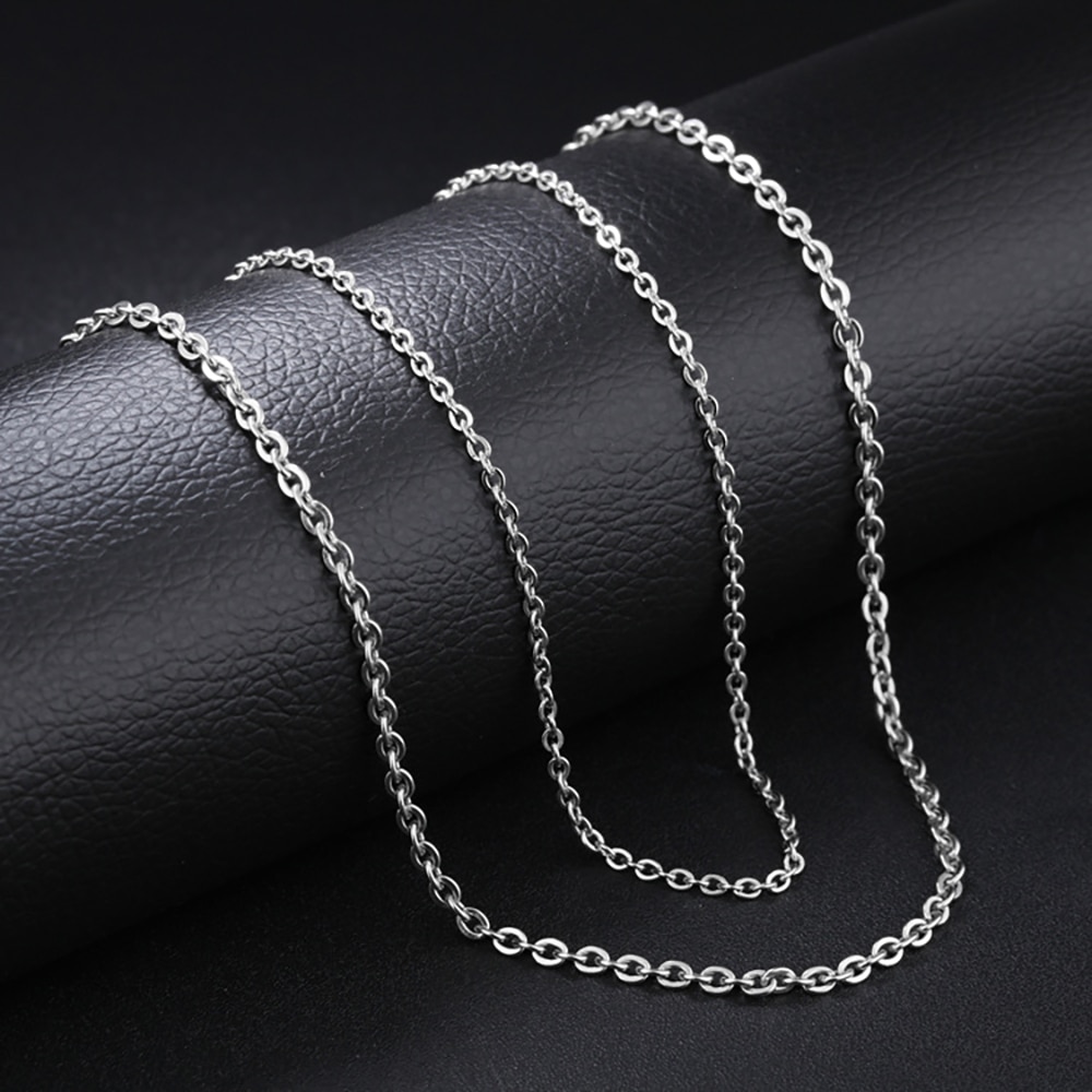 Lant 4220C inox, Sic Moda, Argintiu, lungime 55 cm, 2 mm - eMAG.ro