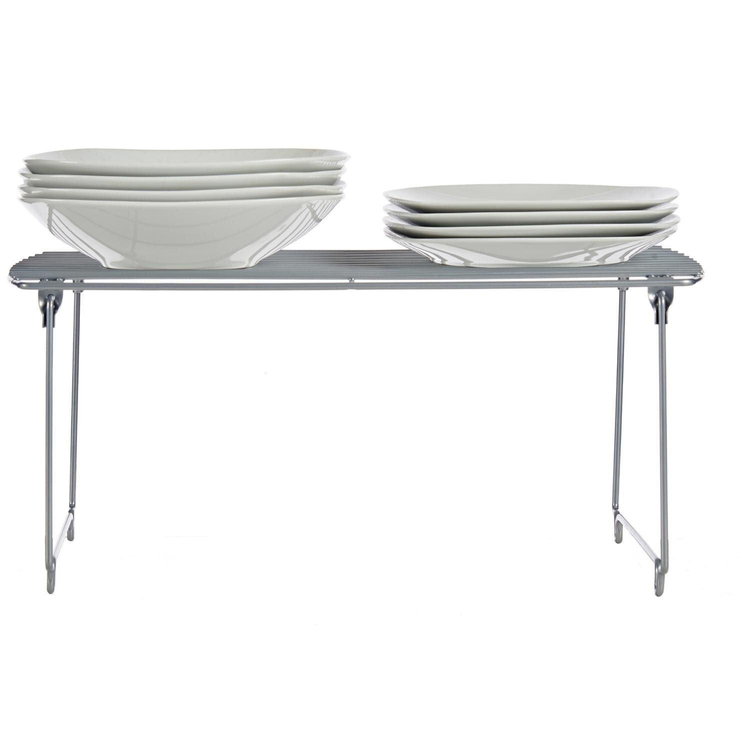 Raft metal organizare bucatarie, picioare pliabile, 44,5x28x18,5 cm ...