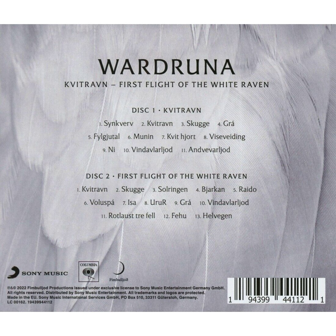 Wardruna: Kvitravn - First Flight of the White Raven [2CD] - eMAG.hu