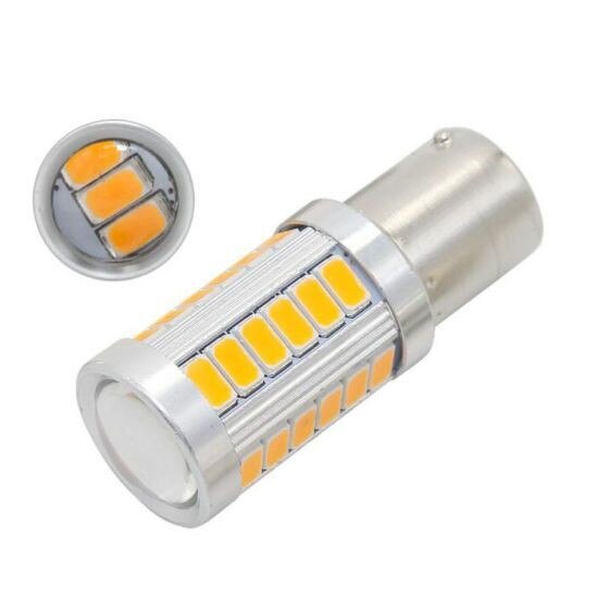 Bec Led Auto Techstar® BA15S, 1156, Galben, 12V, 660 lm - eMAG.ro