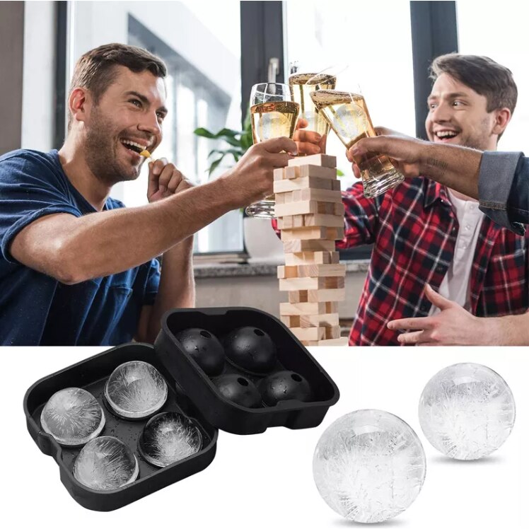 Forma pentru gheata in forma de minge de fotbal, Silicon, Negru - eMAG.ro