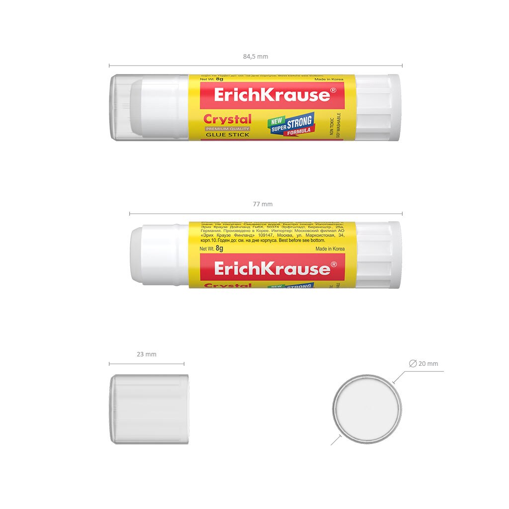 Lipici solid stick foarte rezistent, transparent, 8g - eMAG.ro