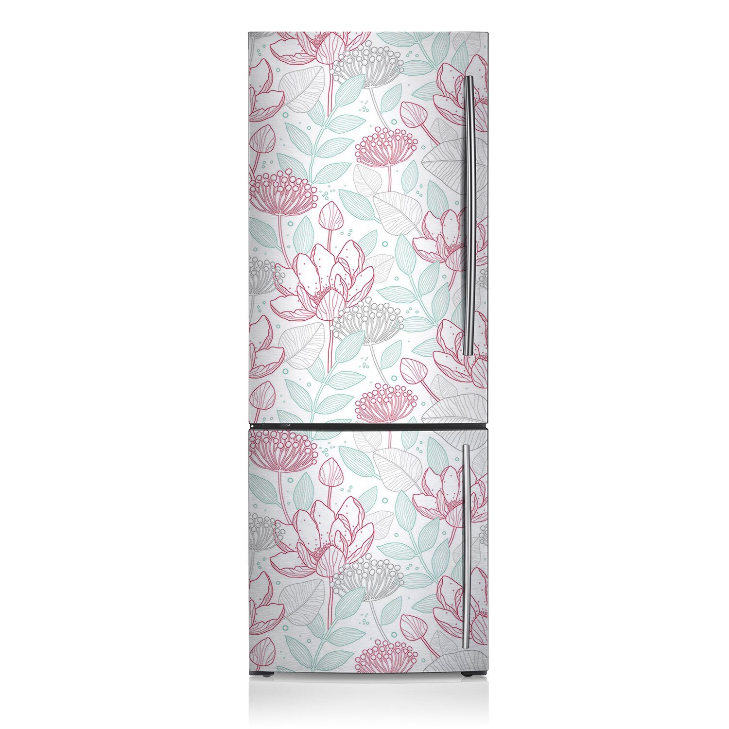 Magnet de frigider, Contur de flori, Roz, 60 cm x 190 cm - eMAG.ro