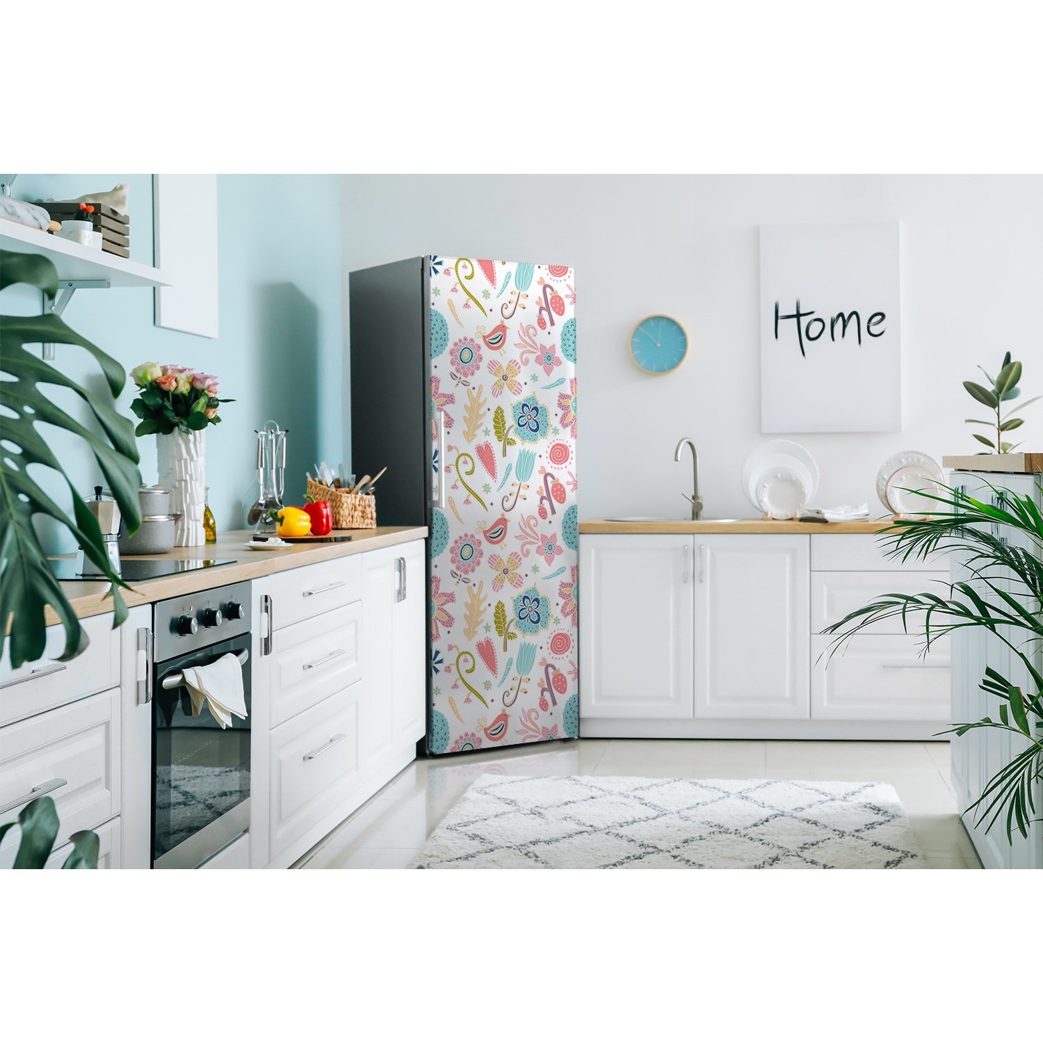 Magnet de frigider, modele, Rosu, 60 cm x 205 cm - eMAG.ro