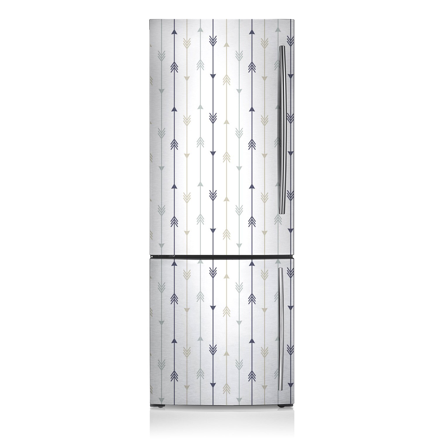 Magnet de frigider, Sageti geometrice, Verde, 60 cm x 205 cm - eMAG.ro