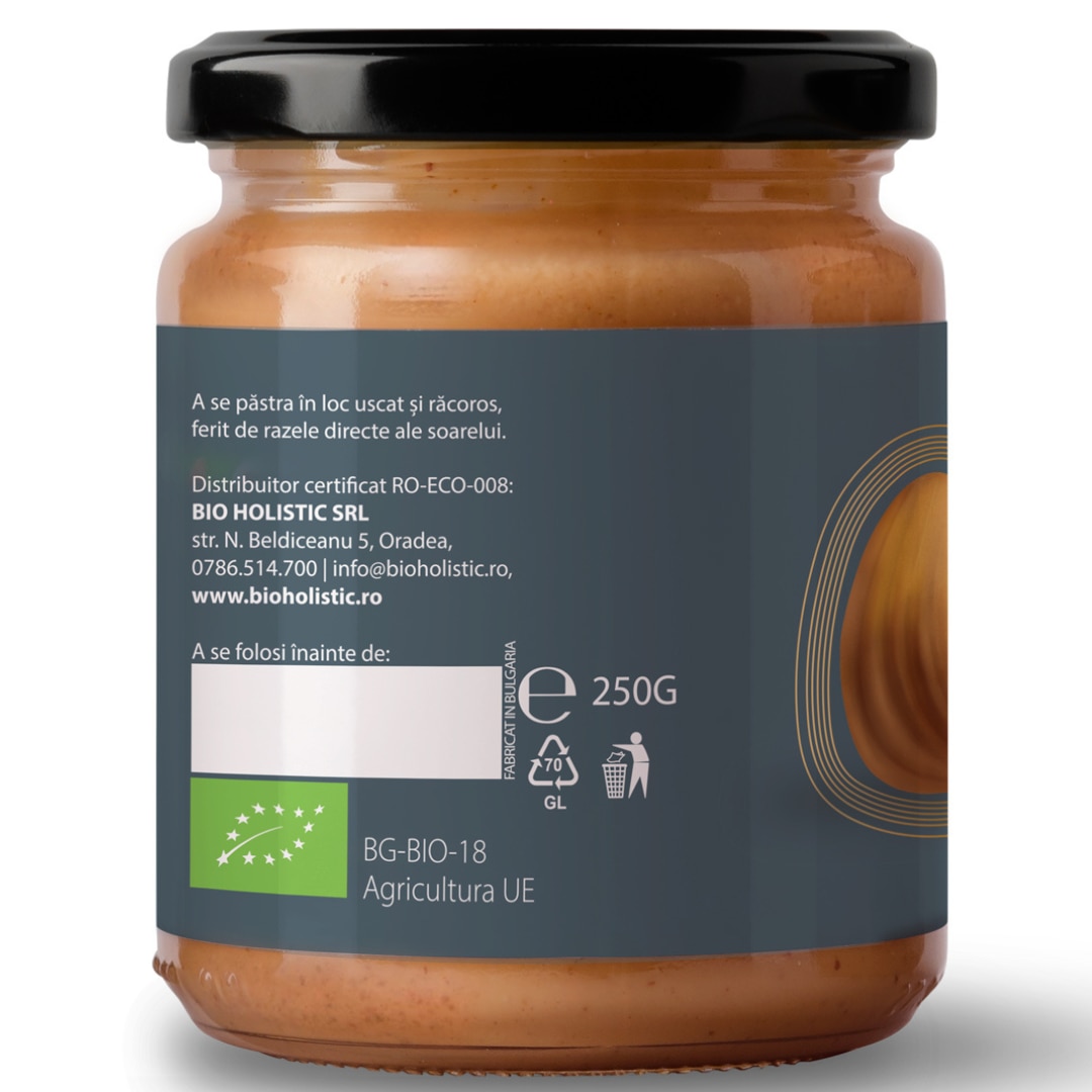 Unt de migdale fara gluten, fara sare Bio, 250g - eMAG.ro