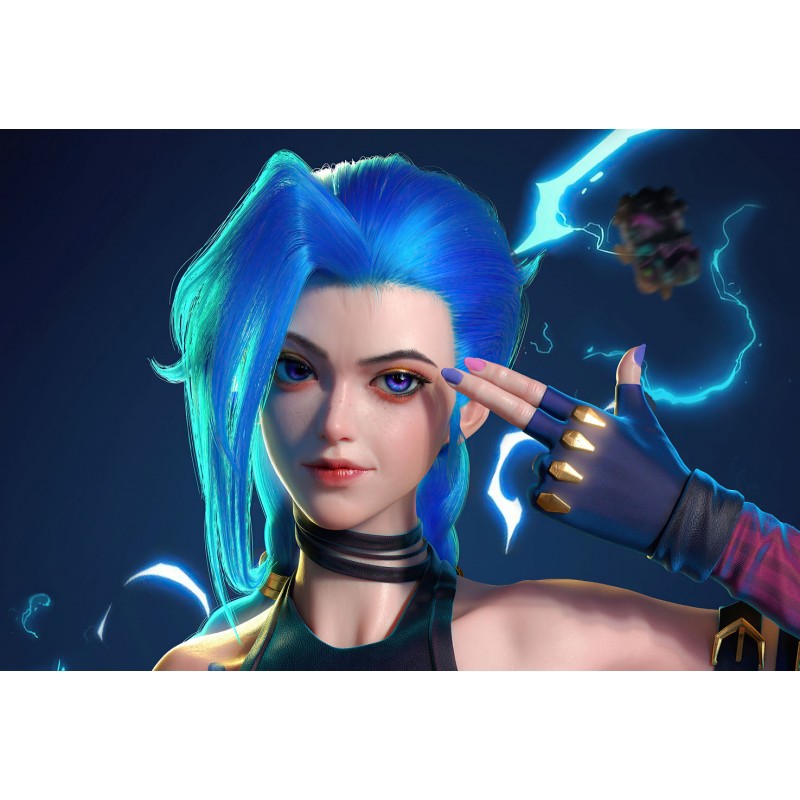 Jinx Fanart плакат, 61x90cm, poster943, многоцветен - eMAG.bg
