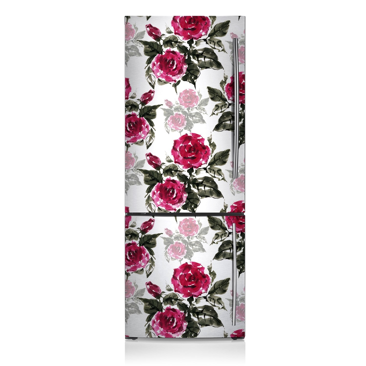 Magnet de frigider, Trandafiri pictati, Roz, 60 cm x 180 cm - eMAG.ro